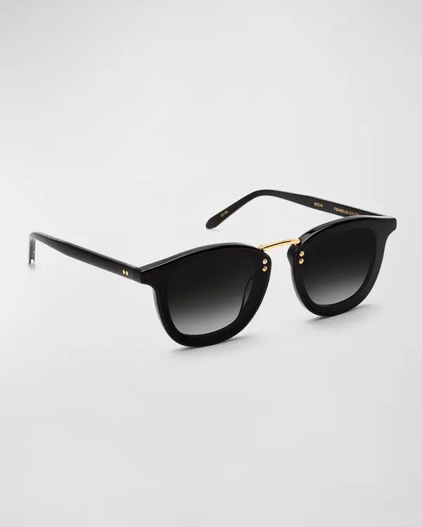 Krewe Franklin Nylon Polarized Sunglasses Blk To Shadow Editorialist